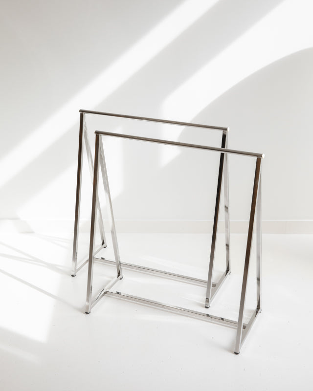 Paire tréteaux - Inox – Beau